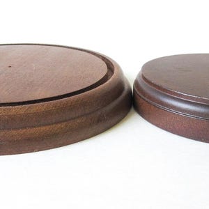 5 Round Wood Display Stands, Vintage Lot Made in Japan - Etsy