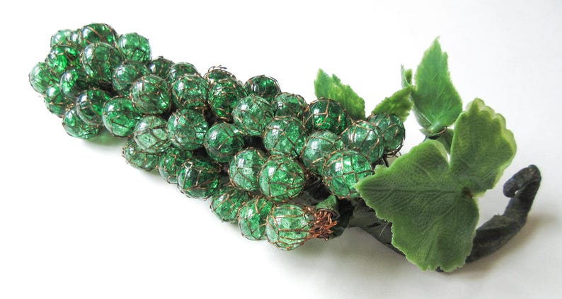 Crackle Glass Marble Grapes, Vintage Hand Crafted ON SALE! - Etsy