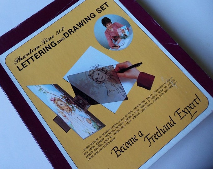 Vintage Art Tracer - Phantom Line 500 Lettering & Drawing Set - Etsy