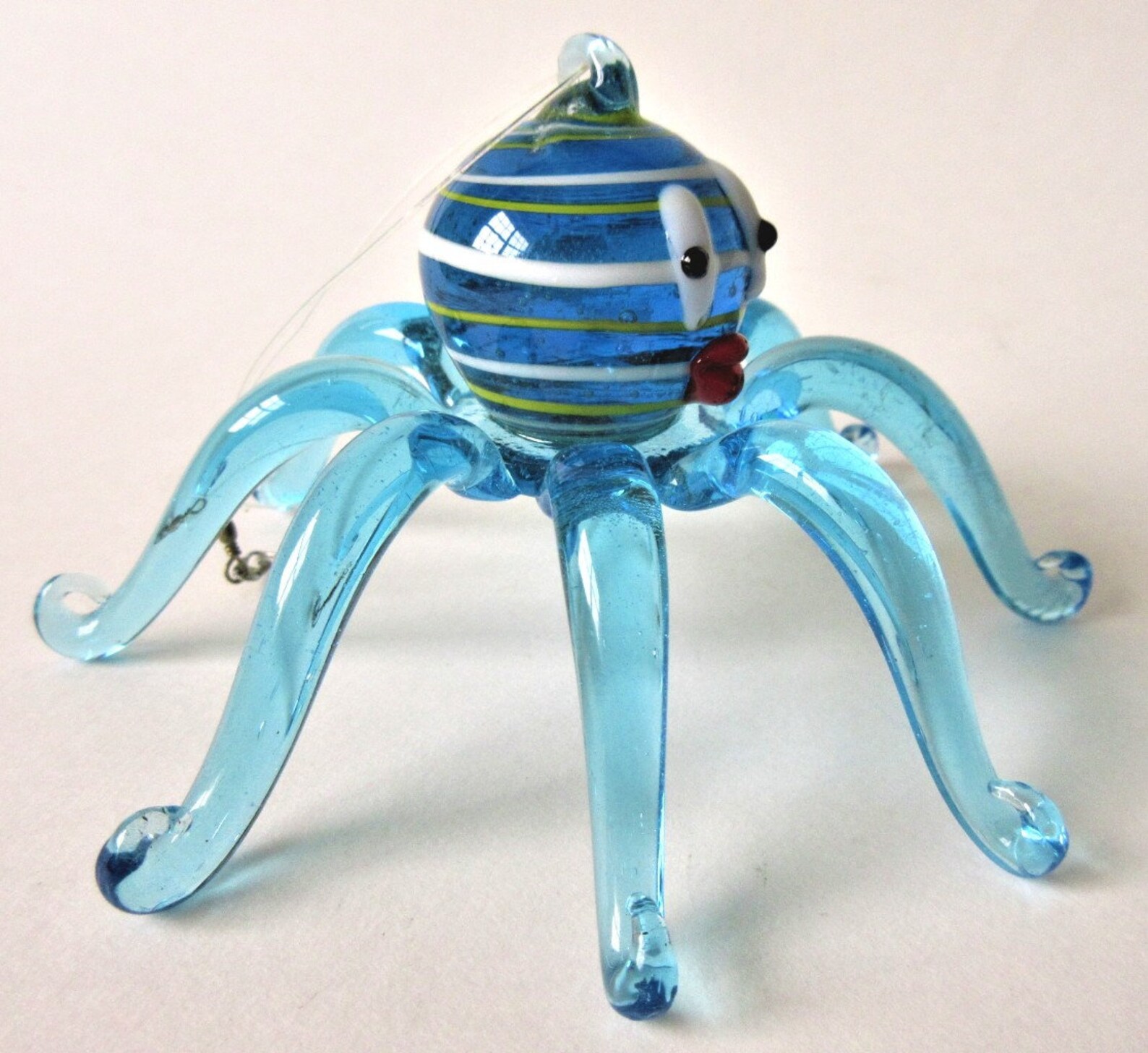 Octopus Ornament Blown Art Glass 4 1/2 Vintage Lampwork - Etsy