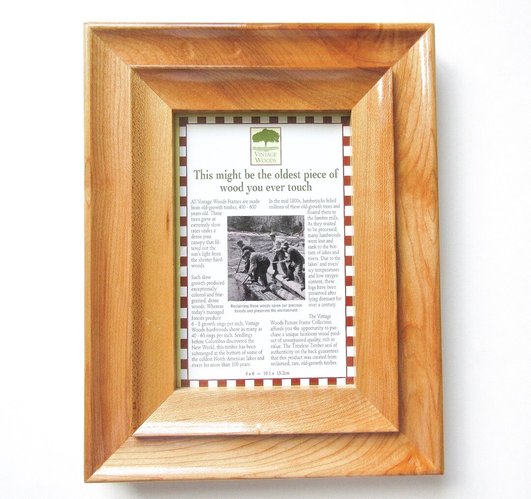 Reclaimed Maple Wood 4 X 6 Photo Frame, Studio Eighty Four - Etsy
