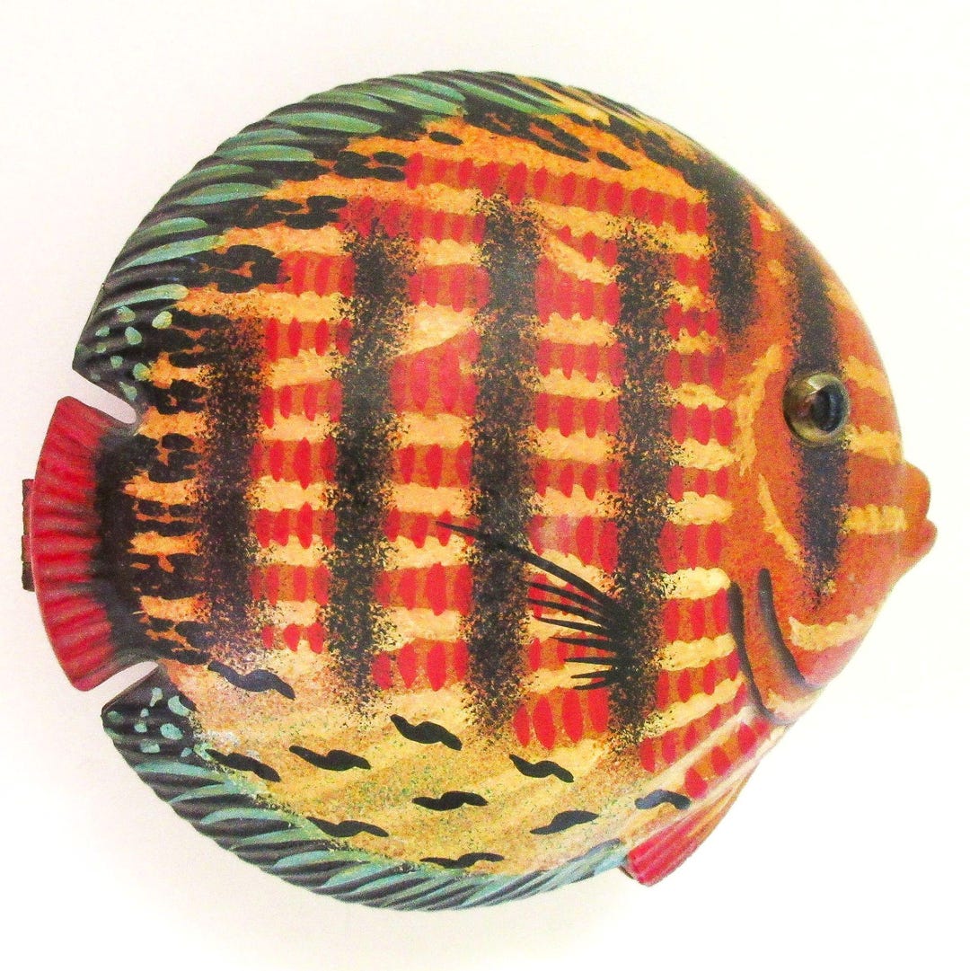 Hand Painted Tropical Fish Trinket Box, Vintage - Etsy