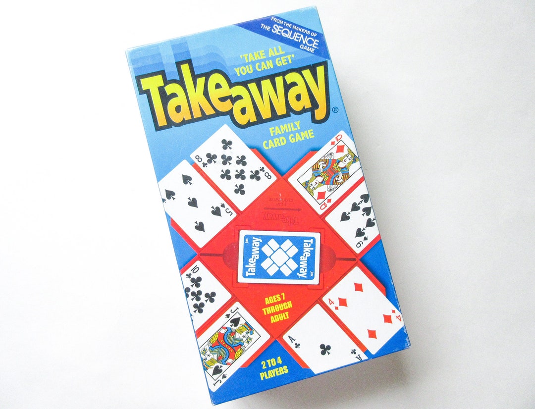 Take Away Card Game, Like New in Box, Vintage - Etsy