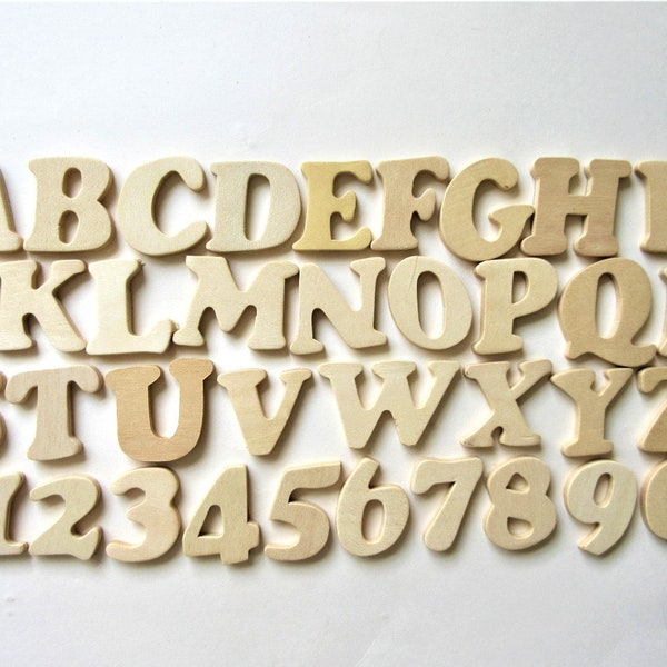 Wood Alphabet - Etsy