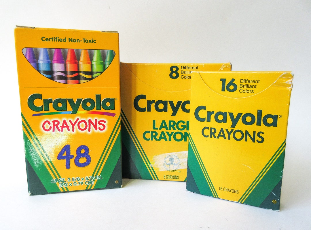 Crayola 48 Crayons, 1997 Binney & Smith New Box, Plus 8 Chunky and 16 ...