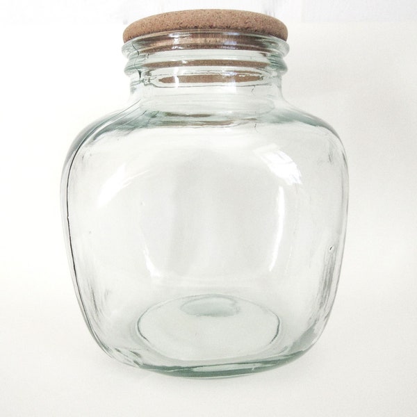 Large Glass Jar - Etsy