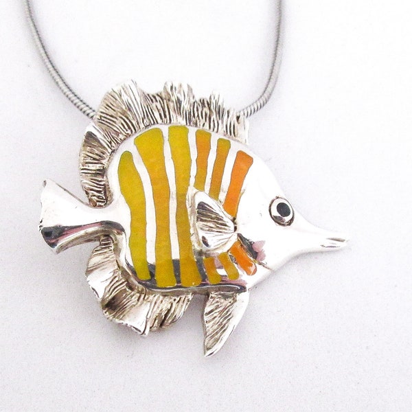 Angel Fish Necklace - Etsy