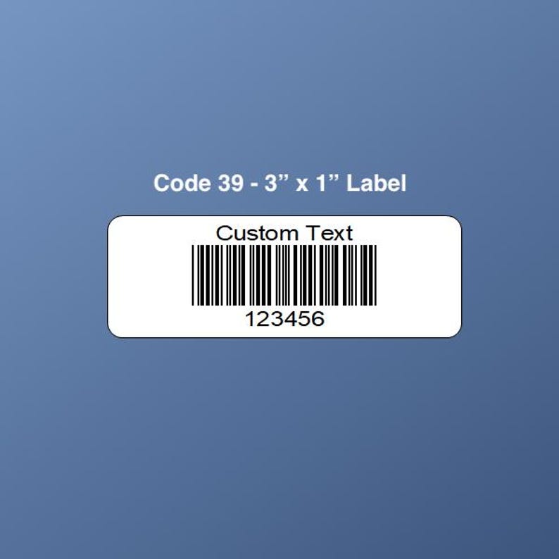 Serialized Barcode Labels - Etsy