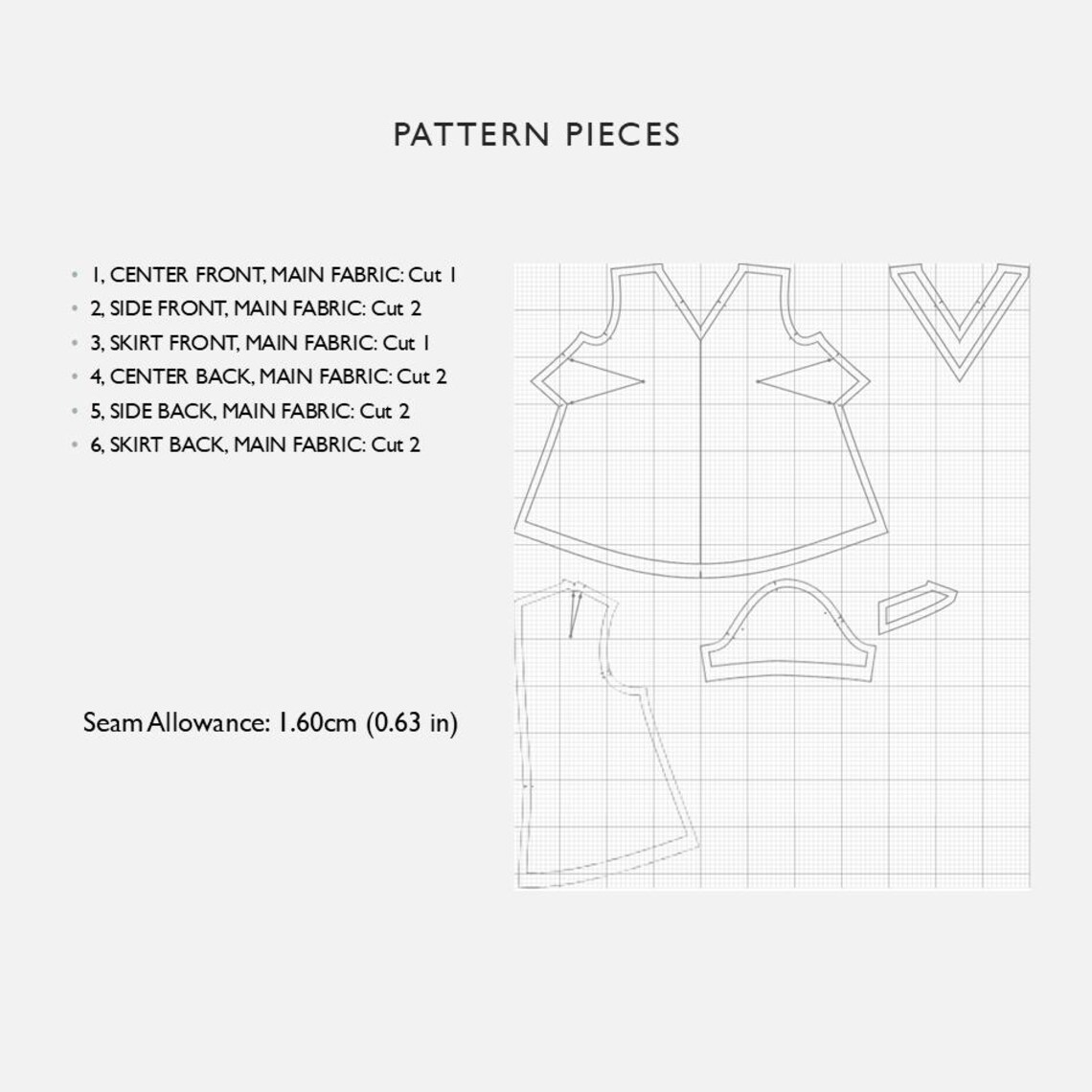 Blouse – PDF Sewing Pattern – Relaxed Fit V-neck Top – Easy Summer ...