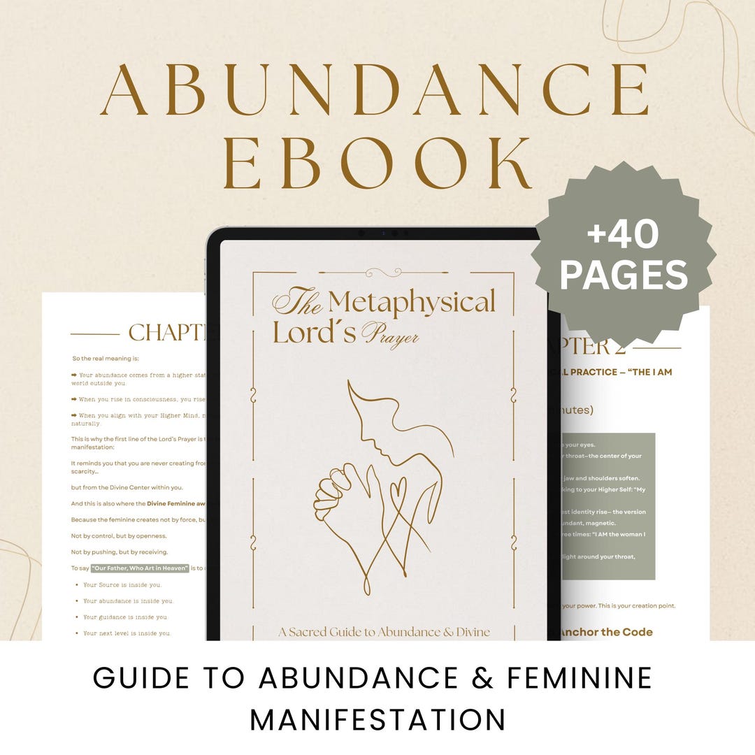 The Metaphysical Lord’s Prayer | Feminine Manifestation Ebook, Divine ...