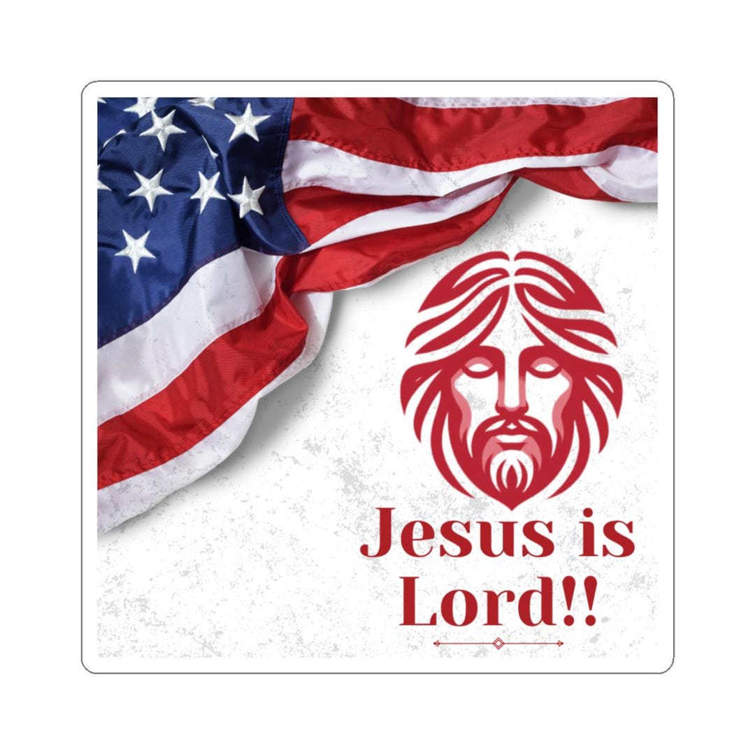 Religious Kiss-cut Stickers, Jesus is Lord Logo Design, Christian Faith ...