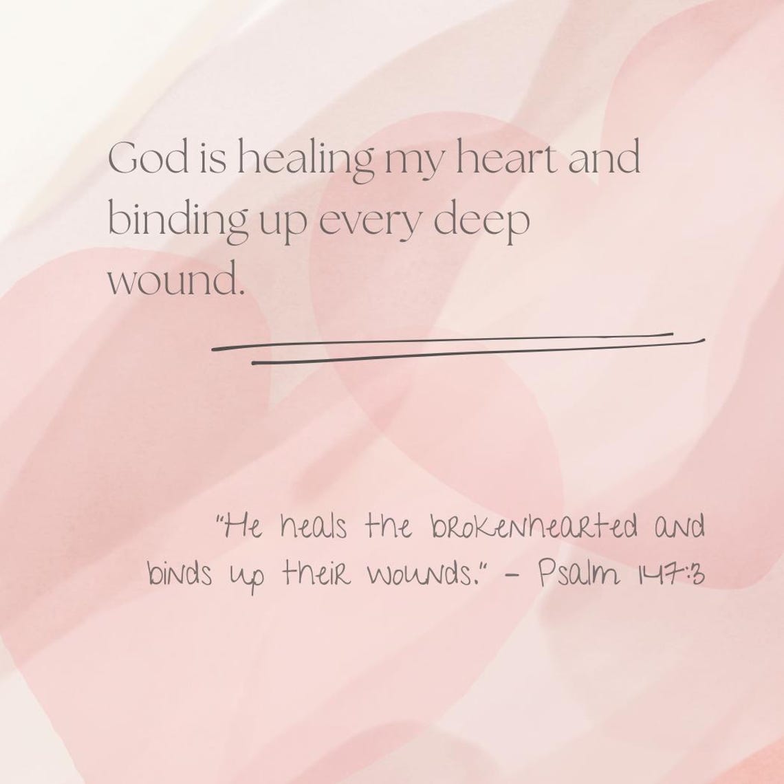 10 Heartbreak Scripture Affirmation Cards: Emotional Healing, Betrayal ...