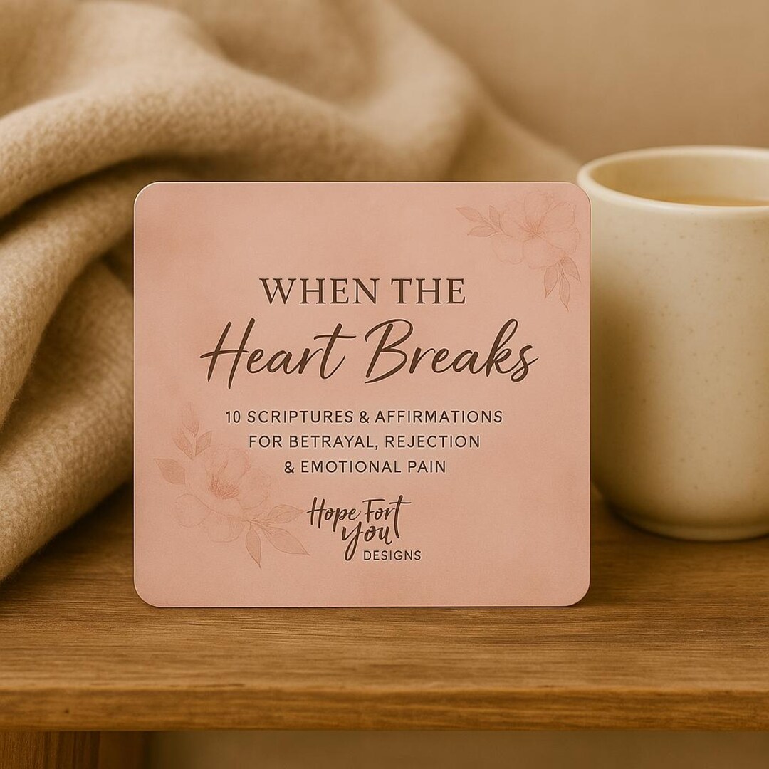 Heartbreak Scripture Affirmation Cards: Emotional Healing, Betrayal ...
