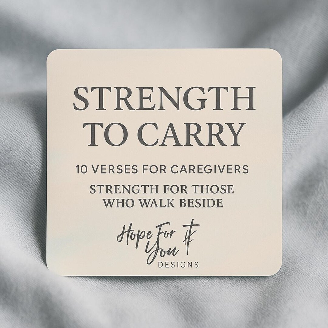 10 Christian Affirmation Cards for Caregivers: Bible Verse ...