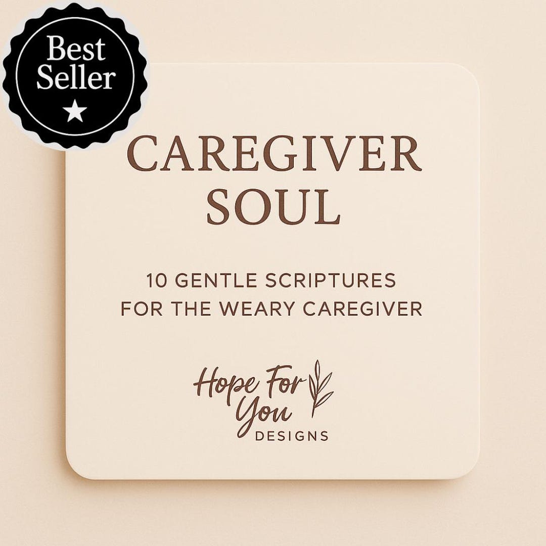 10 Caregiver Scripture Cards: Christian Encouragement, Bible Verse Deck ...