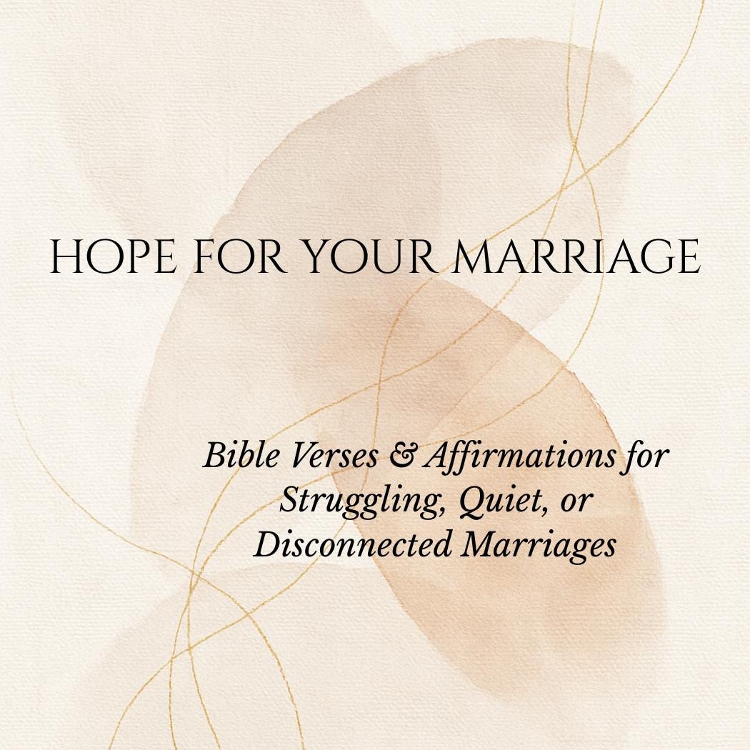 10 Marriage Affirmation Cards: Scripture Verses for Hope & Connection ...