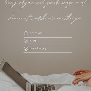 Minimalist Printable Schedule, Weekly Planner, Weekly Organizer ...
