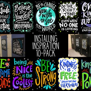10 Installing Inspiration - Kindness Project Bathroom Stall Vinyl ...