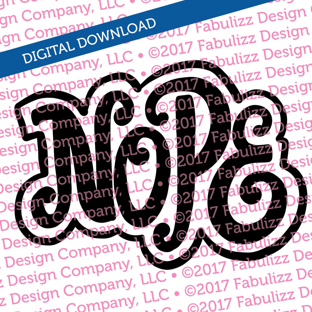 Nope- Typographic Illustration - 8" X 8" - SVG File for CRICUT - Etsy