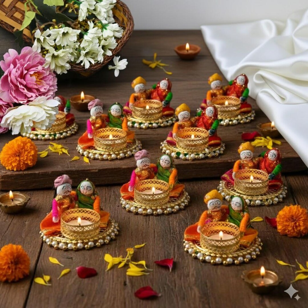 Handmade Puppet Tealight Holders India Diwali Tealight Holder - Etsy