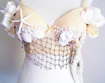 Mermaid bra | Etsy