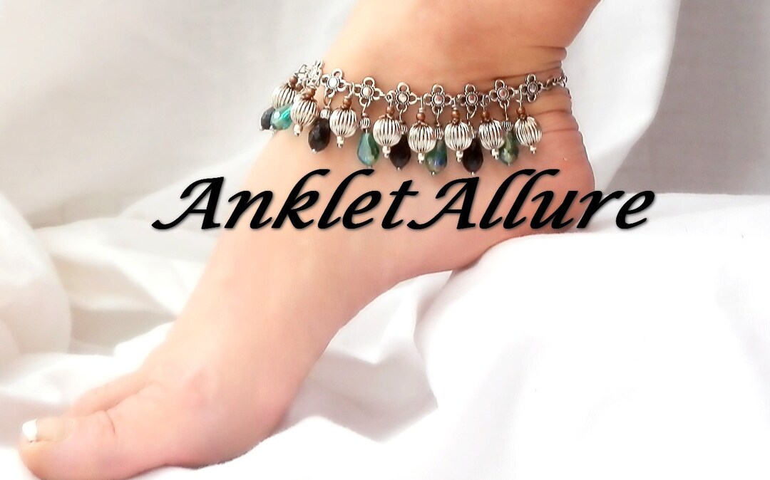 BELLY Dance Anklet for Woman GYPSY DANCE Jewelry Middle Eastern Jewelry ...