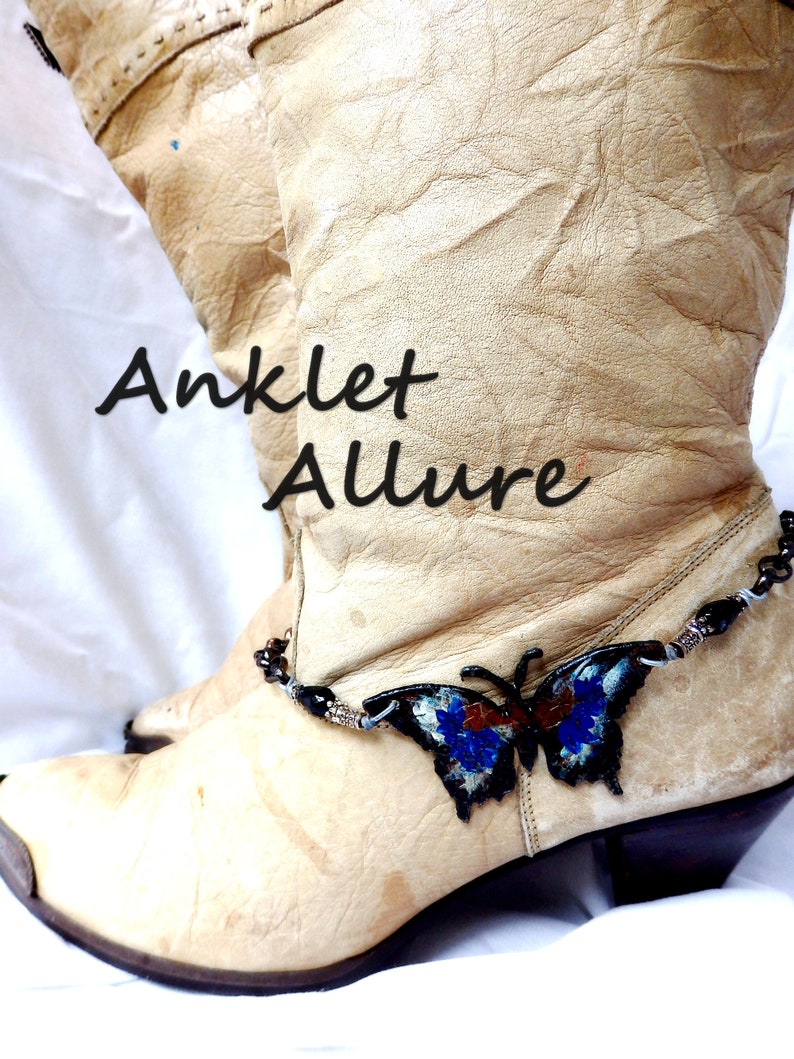 BUTTERFLY Boot Chains RUSTIC Boot Jewelry Cowgirl Jewelry Boot - Etsy