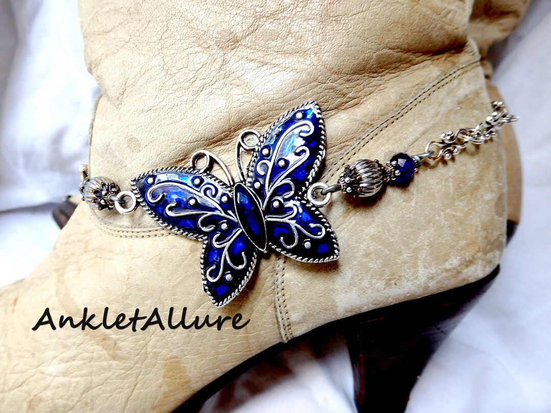 BUTTERFLY Boot Chains Butterfly Boot Jewelry Boot Bracelets Gift for ...