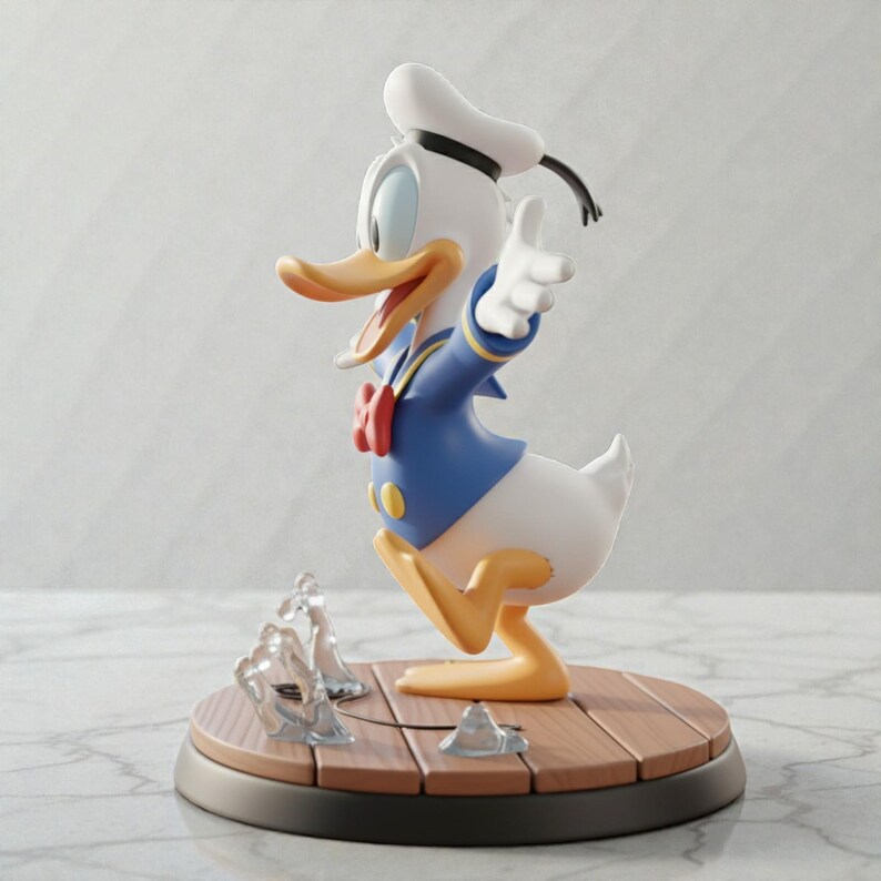 3D Donald Duck Figure STL File, Easy Print - Etsy UK
