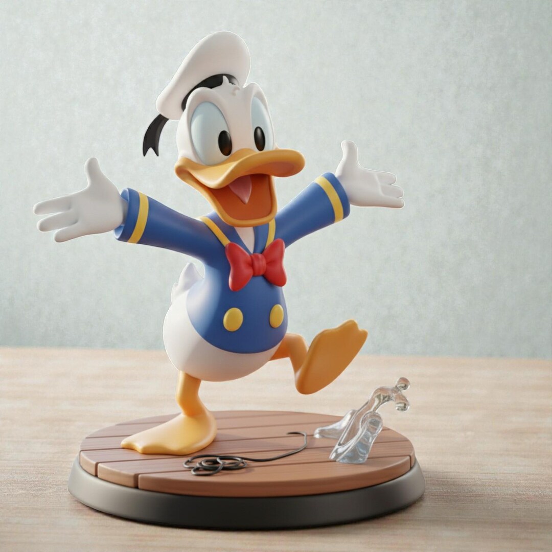 3D Donald Duck Figure STL File, Easy Print - Etsy UK