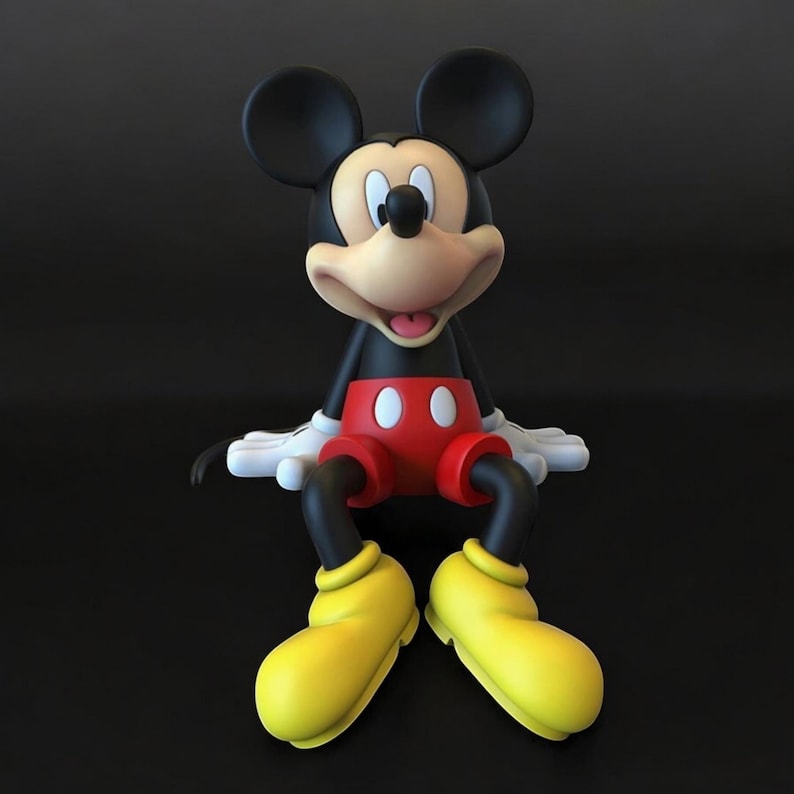 Disney Cartoon 3D Model STL File, Mickey Mouse, Minnie, Donald, Pluto ...