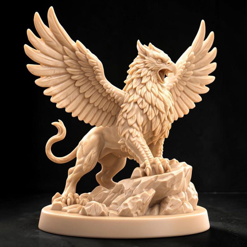 Griffin Statue 3D Model, Griffin Figure STL File - Etsy Australia