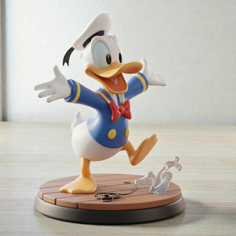 3D Donald Duck Figure STL File, Easy Print - Etsy UK
