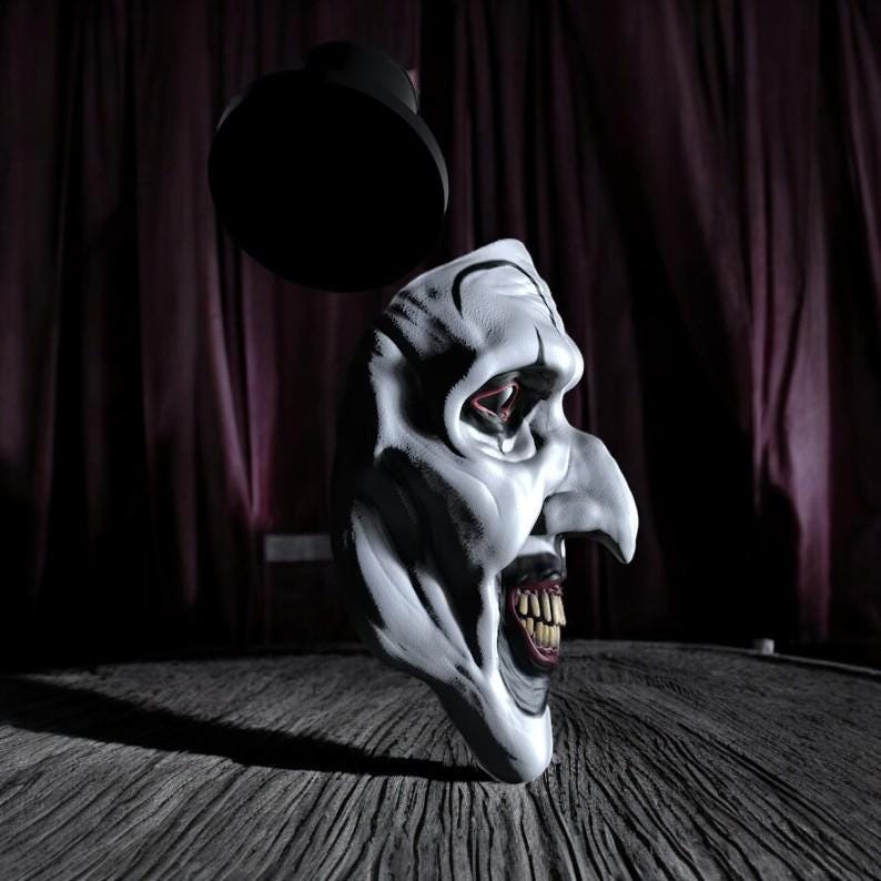 Terrifier Art the Clown Mask STL File: Hallowen Mask , Easy Print 3D ...