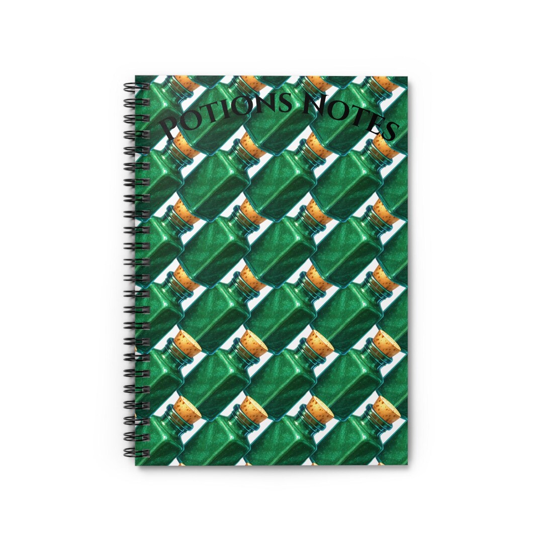 Potion-themed Spiral Notebook, Magical Journal, Witchy Notepad, Perfect ...