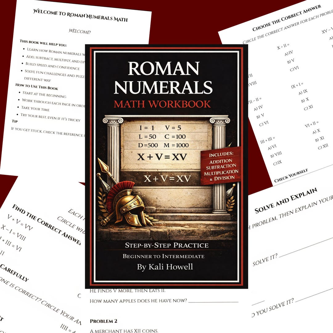 Roman Numerals Worksheet Printable | Math Practice for Kids ...