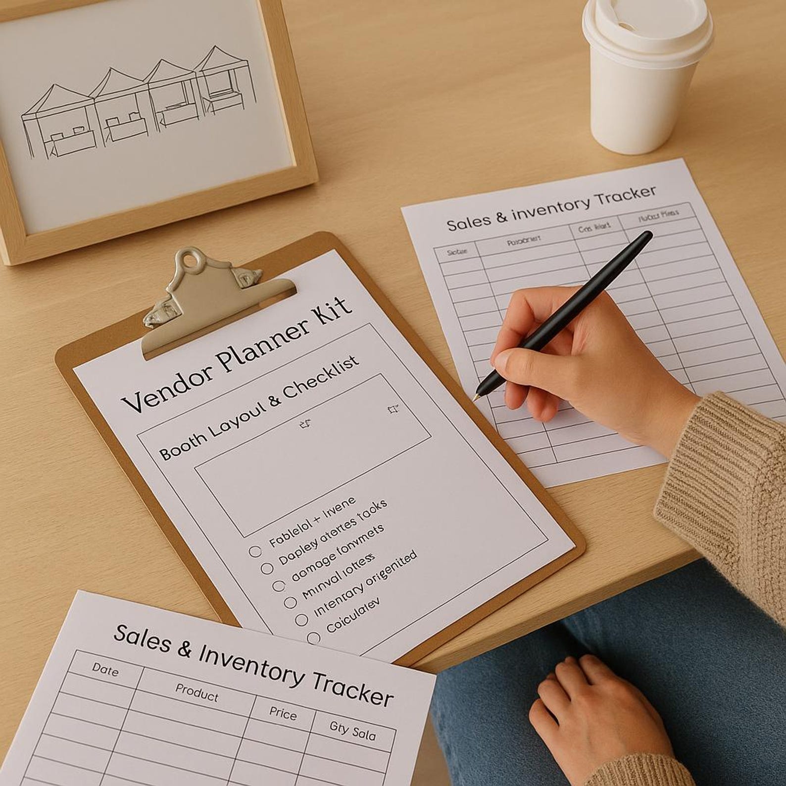 Vendor Event Planner Kit Printable | Craft Fair Booth Setup Organizer ...