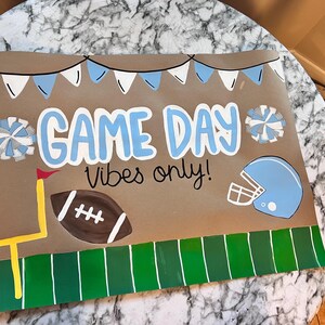 Hand-painted Football Banner: Custom Game Day Sign,senior Sports Night ...