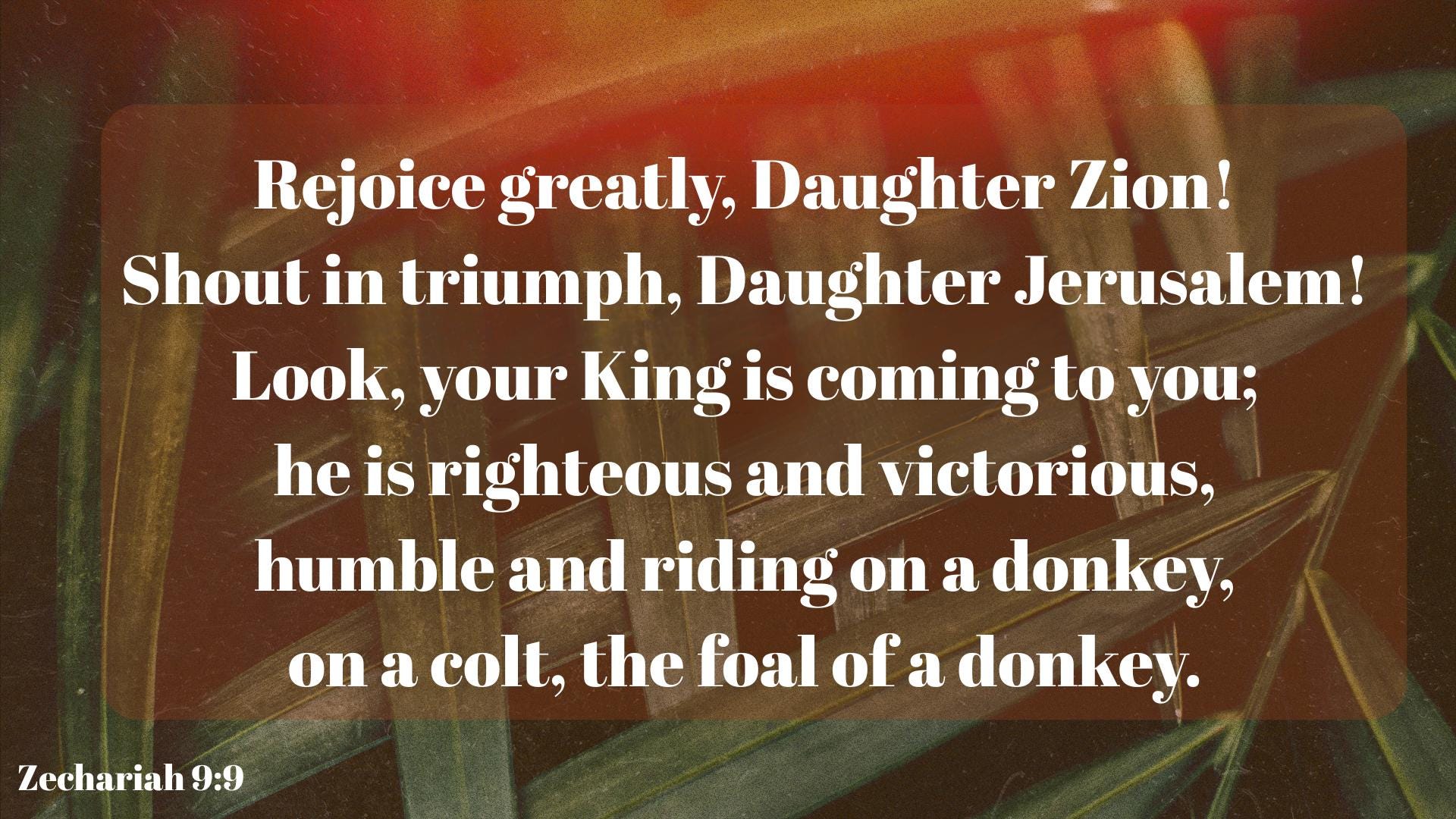 Palm Sunday Sermon Slides- Canva Template - Etsy