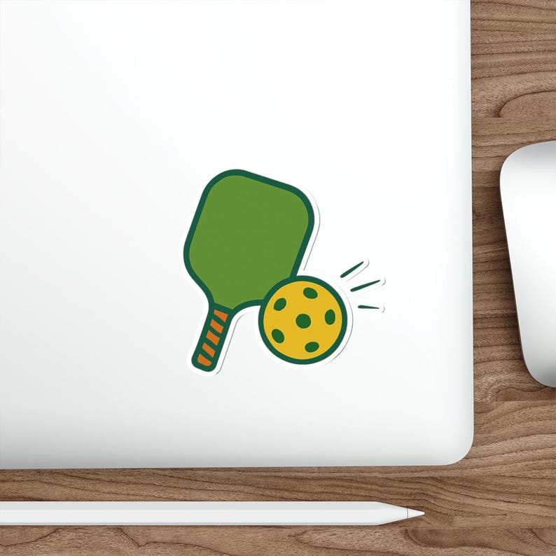 Pickleball Sticker - Die-cut Vinyl Decal for Water Bottles, Laptops ...