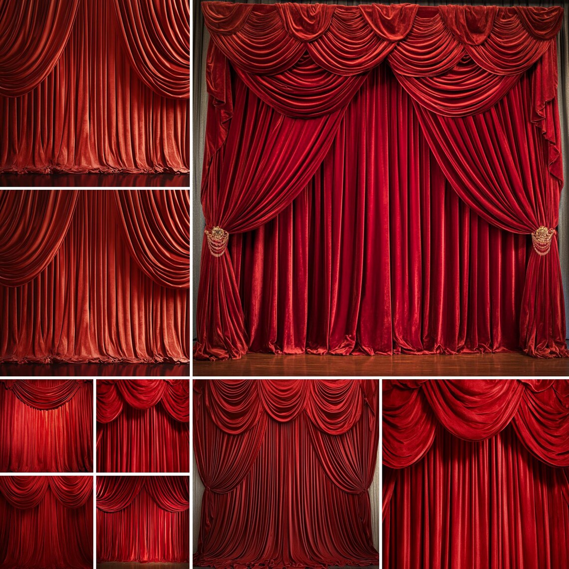 Wedding Stage Backdrop | 16 PNG Digital Backgrounds | Elegant Ceremony ...