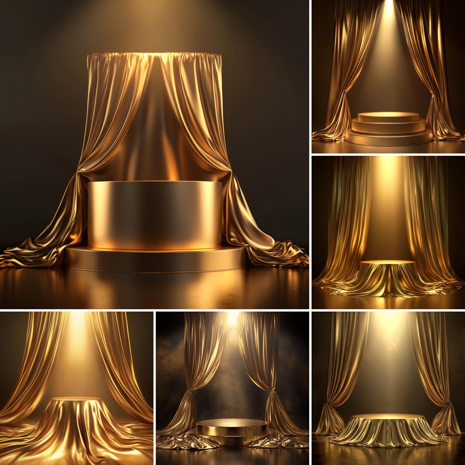 Luxury Golden Backdrop: Elegant Gold Textures, Glam Designs (16 PNG ...