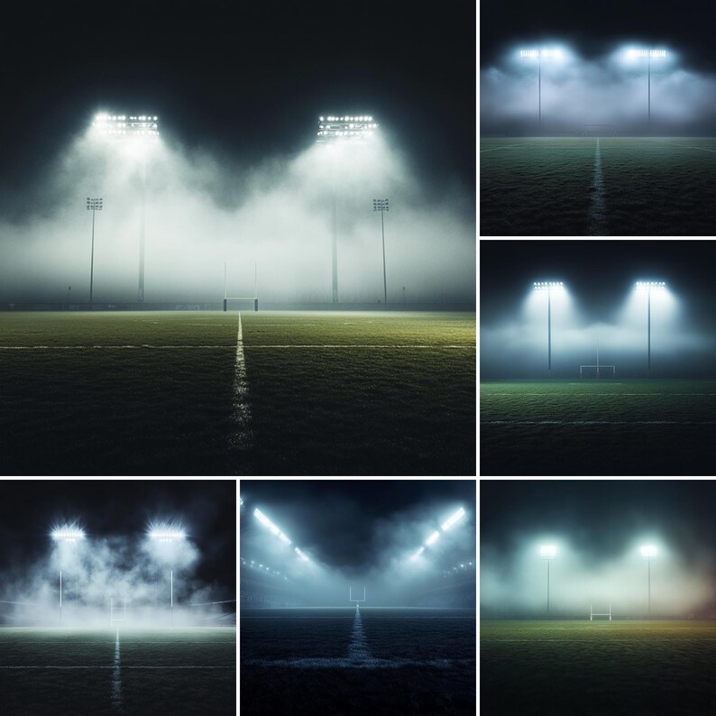 Stadium Lights Backgrounds: 16 PNG Game Day Digital Backdrops - Etsy