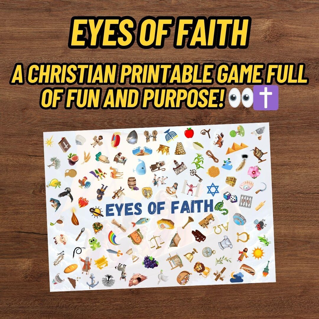 Christian Spot It Game: Bible Printable Activity (PDF Download) - Etsy