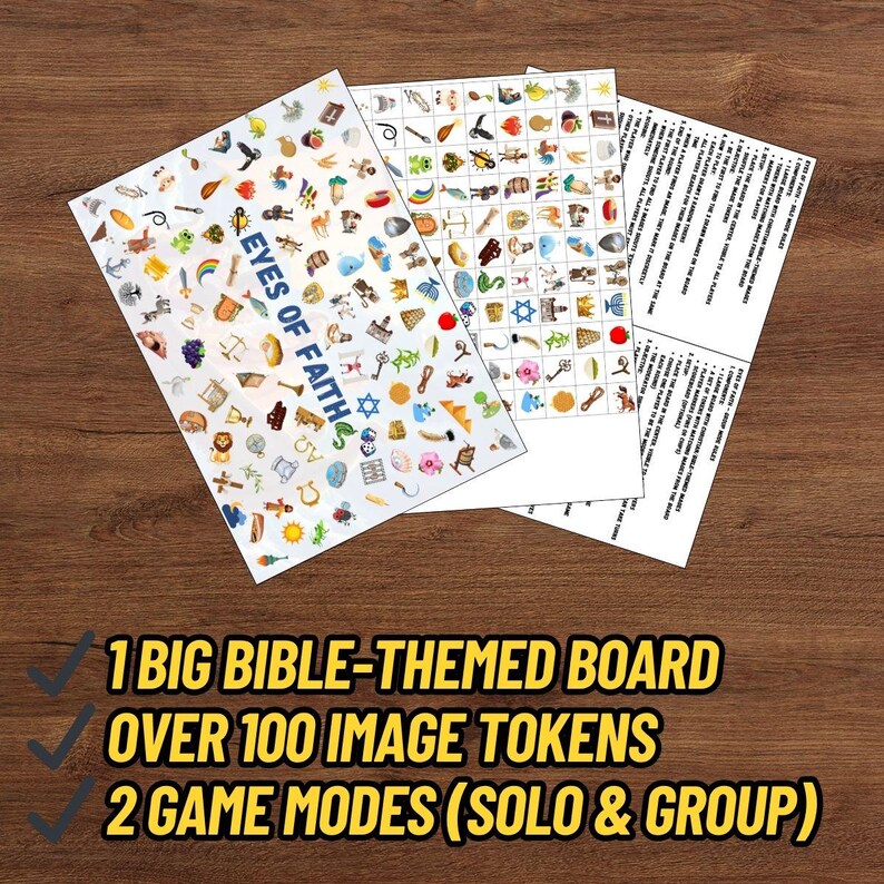 Christian Spot It Game: Bible Printable Activity (PDF Download) - Etsy ...