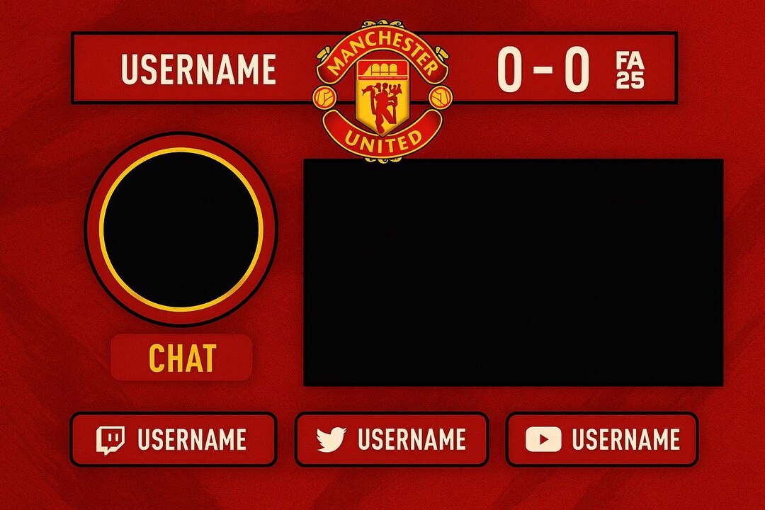 Manchester United Streaming Overlay - Etsy