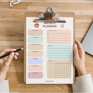 Printable Weekly Planner – Minimal To-do List - Etsy