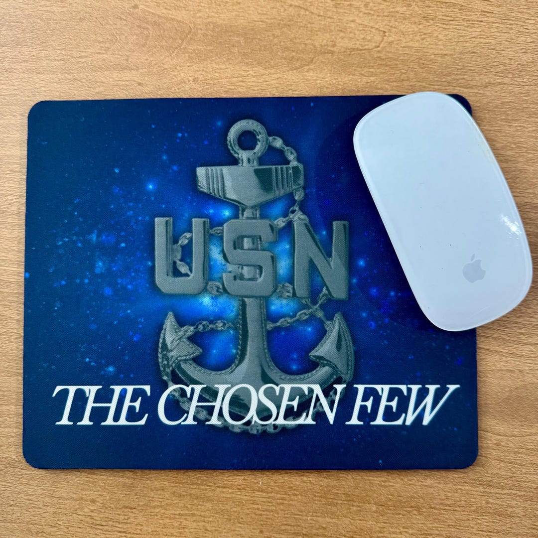 US Navy Chief Anchor Mouse Pad - "the Chosen Few" Design - Etsy