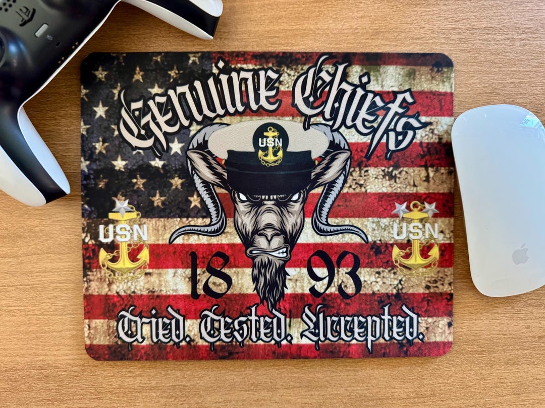 Genuine Navy Chief Mouse Pad - Etsy