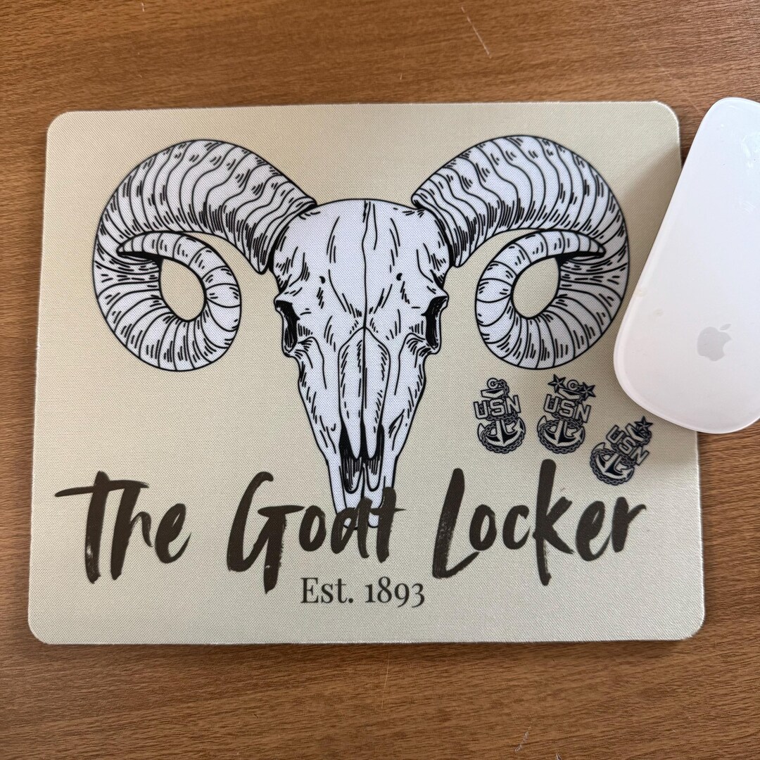 Goat Locker Mouse Pad – Navy Chief USN Anchor Desk Decor - Etsy